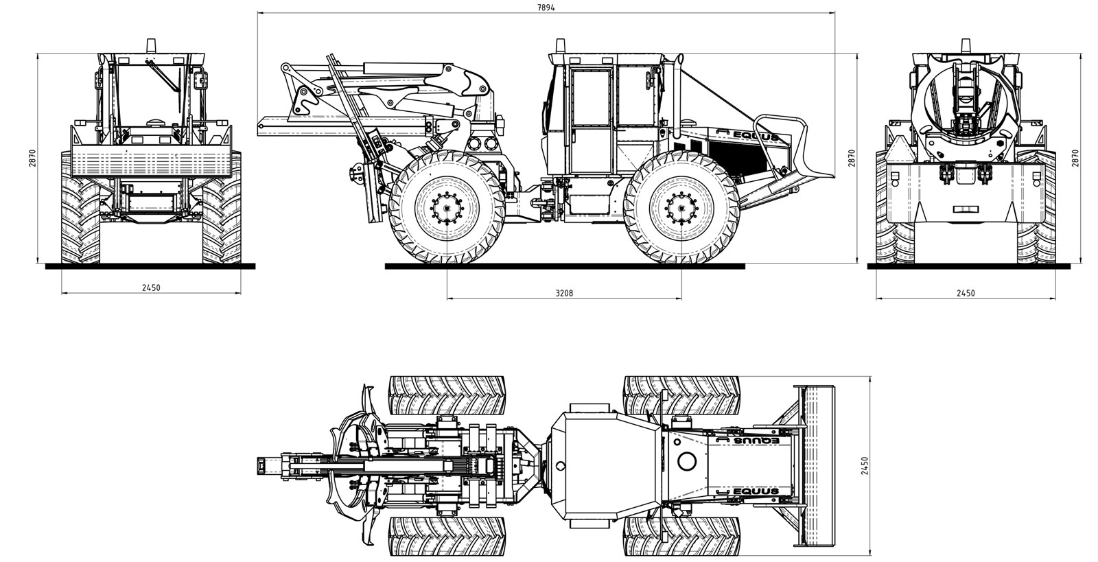 Cable Skidder Drawing